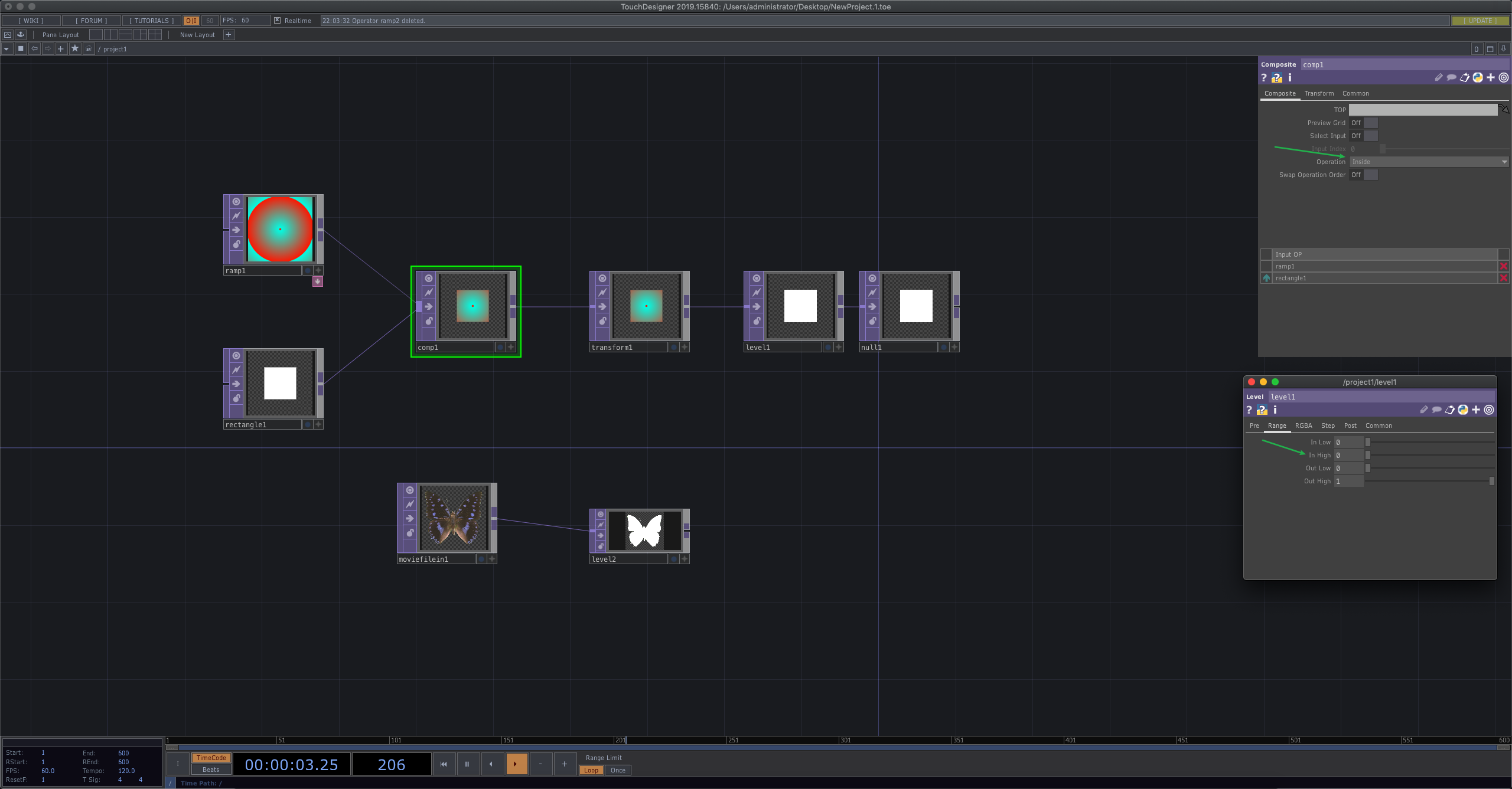 TouchDesigner学习 （每天学一个Node ）TOP matte multiply outside screen ...