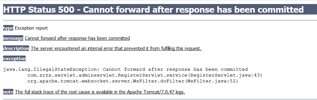 Cannot Forward After Response Has Been Committed报错怎么解决spring Prehandle 