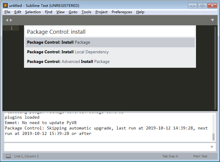 安装Sublime Text3及Emmet插件详细步骤_sublime text64位中的packagecontrol官网获取代码是那个-CSDN博客
