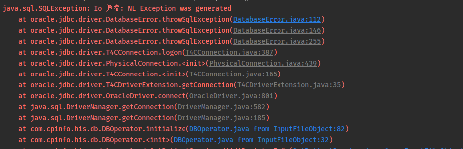 记一次 Io 异常: NL Exception was generated-CSDN博客