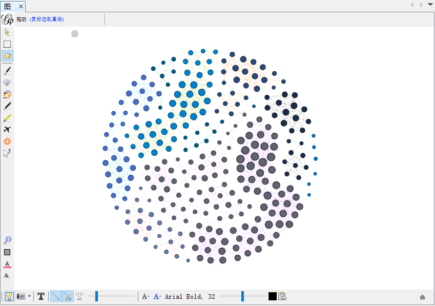 Gephi绘制网络图初步探索_gephi调色板-CSDN博客