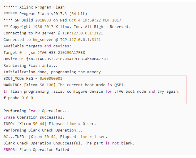 Xilinx Zynq芯片使用Vivado工具SDK烧写程序警告“当前模式为QSPI，应当设置为JTAG模式”_vivado sdk如何配置设备为 jtag 引导模式-CSDN博客