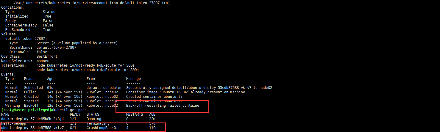 k8s创建ubuntu容器时出现Back-off restarting failed container问题_back-off restarting failed container ...