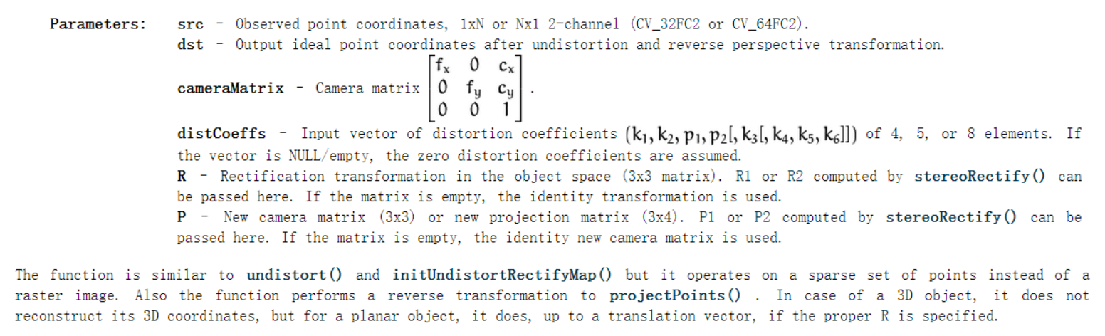 疑问：undistortPoints()与remap()畸变校正后，结果相差很大-CSDN博客