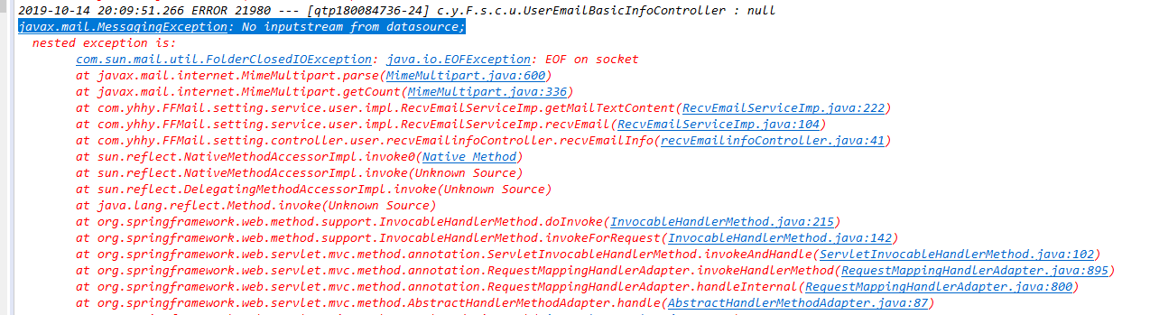 JavaMail邮件工具开发中遇到的典型报错汇总_javax.mail.messagingexception: no inputstream from-CSDN博客