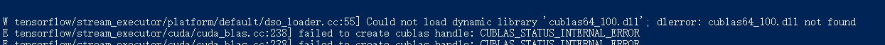 tensorflow2.0中 Could not load dynamic library 'cublas64_100.dll'问题的解决方法-CSDN博客