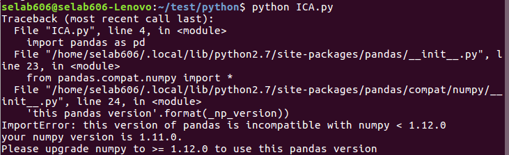 Pandas nmpy版本低的解决方法_please upgrade numpy to >= 1.15.4 to use this pand-CSDN博客