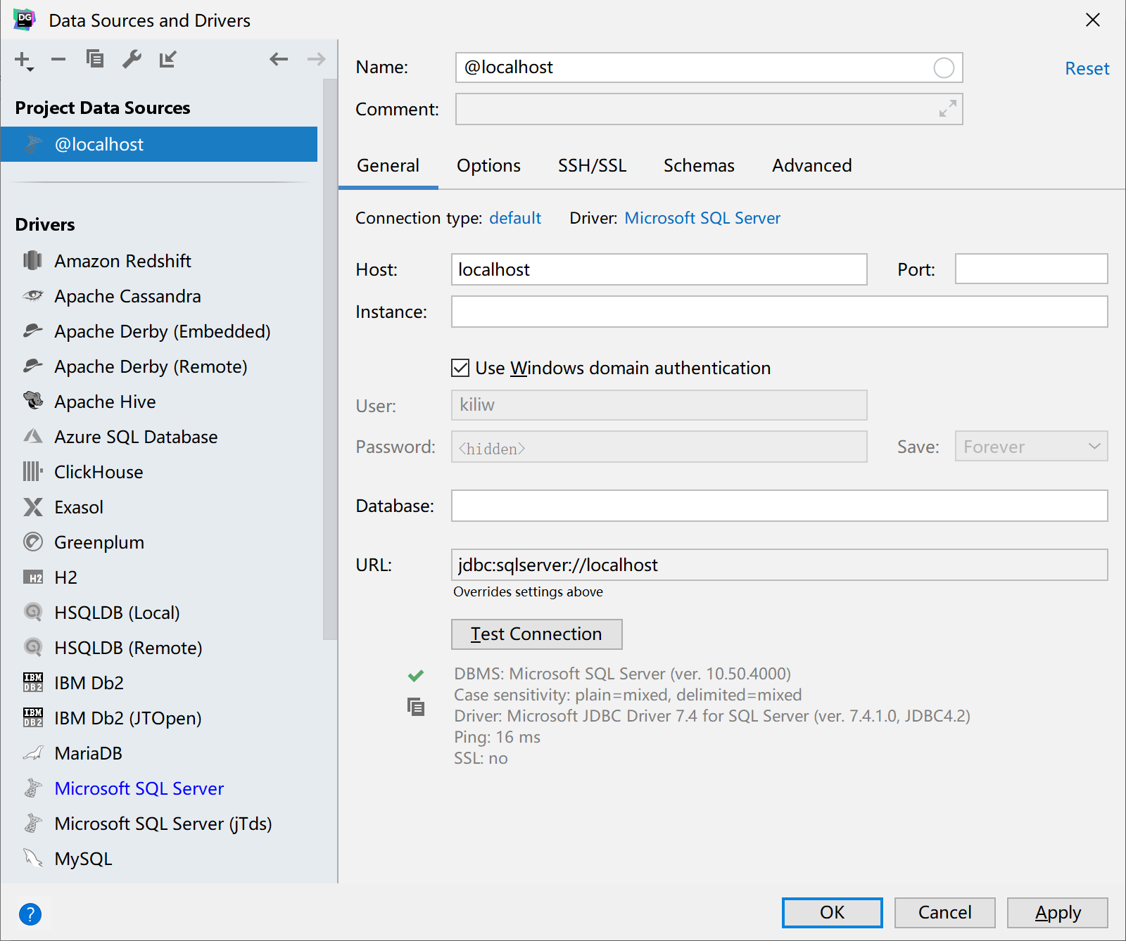 使用DataGrip连接SQL Server2008_datagrip怎么连接sqlserver-CSDN博客