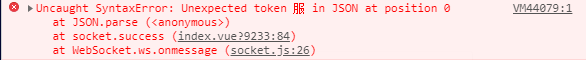 解决 Uncaught SyntaxError: Unexpected token xxx in JSON at position 0_vm31270:1 uncaught ...