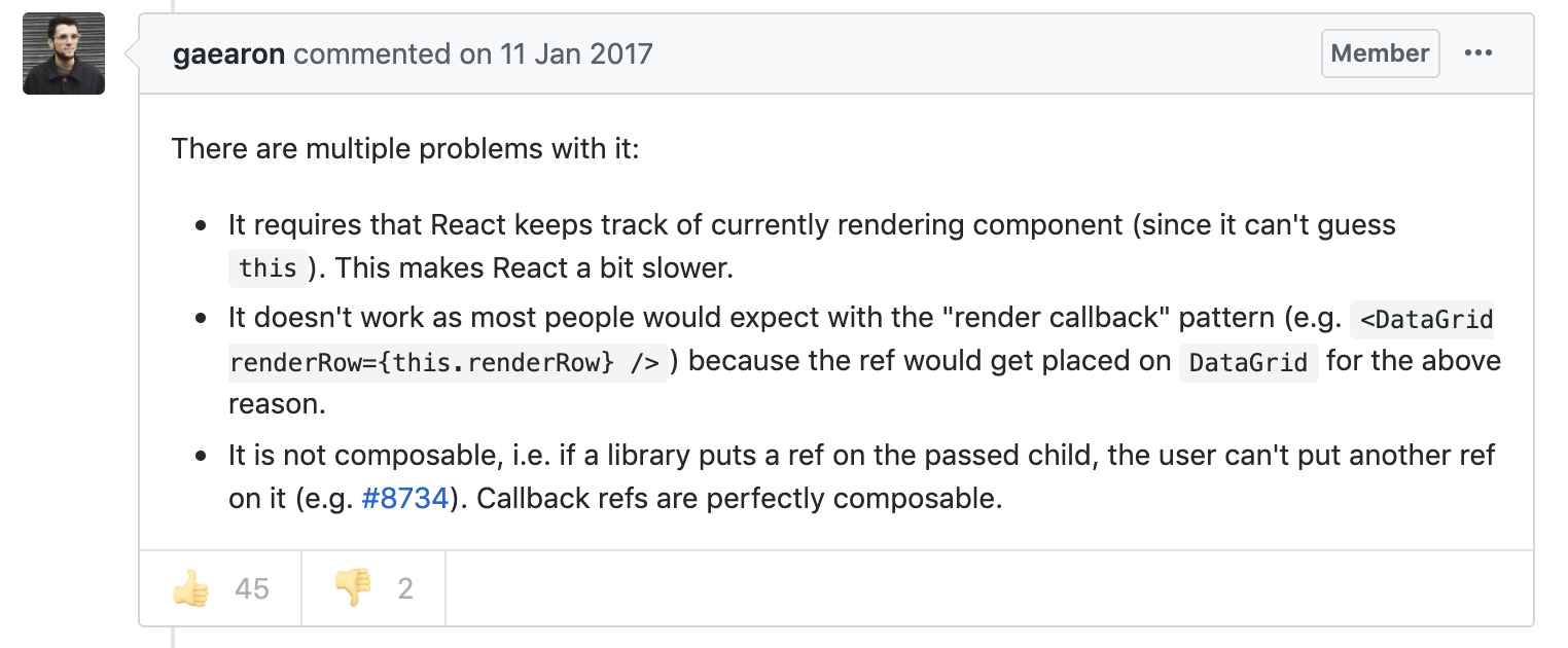 React中ref使用函数或字符串的区别：string类型的refs有什么问题为什么不推荐使用string类型的ref Csdn博客 