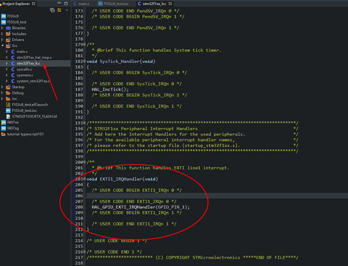 STM32CubeIDE开发笔记2:GPIO外部中断_stm32cubeide gpio中断-CSDN博客