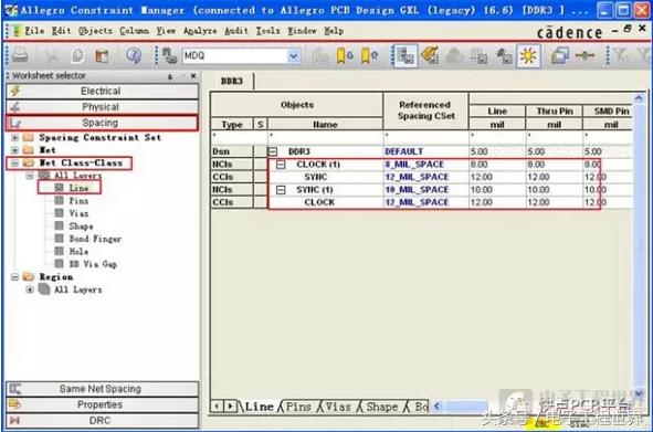 高速PCB设计软件allegro中与网络有关的约束规则设置_allegro neck width-CSDN博客