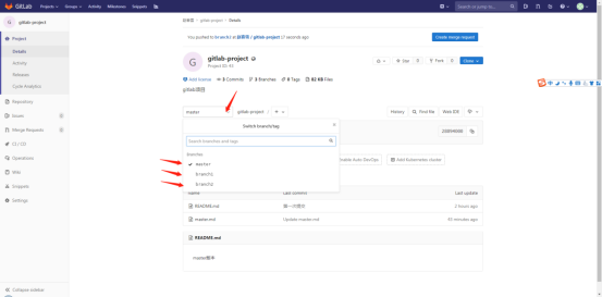 gitlab结合git、idea 分支合并 分支创建 冲突解决大全_gitlab ide merge-CSDN博客