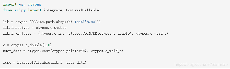 Python中tergrate的部分积分用法pannhao的博客 Csdn博客