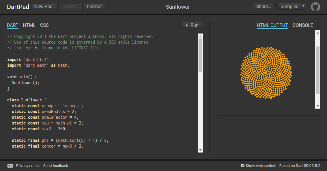 Dart在线编辑器DartPad使用说明_dartpad适合新手-CSDN博客