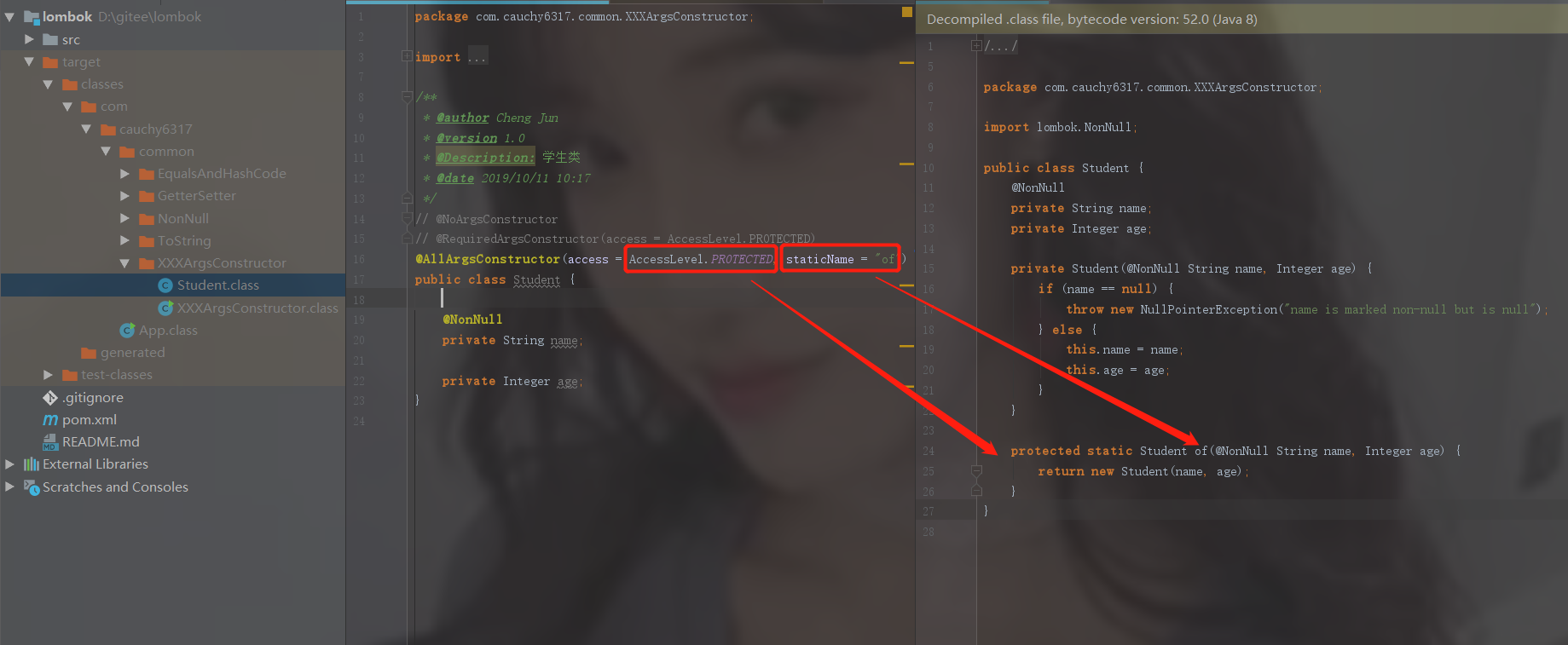 Lombok之xxxargsconstructor系列注解使用 Csdn博客