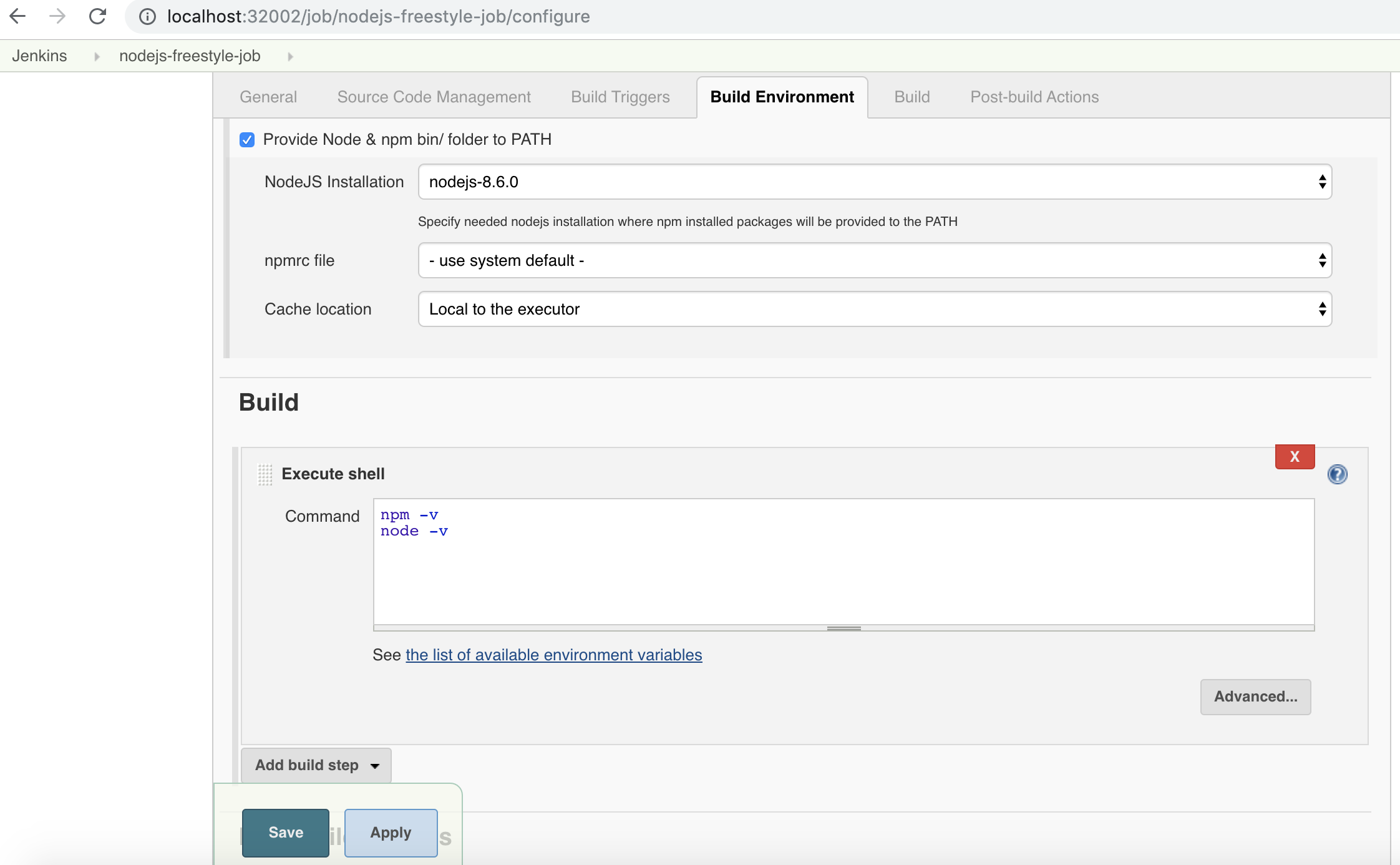 Jenkins基础：使用NPM构建前端应用1： nodejs插件的安装与设定_在jenkins中使用nodejs插件配置多个node版本-CSDN博客