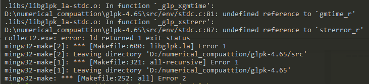 Windows Qt calls GLPK - Programmer Sought
