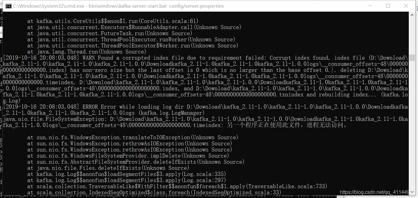 Windows环境下kafka操作中启动的报错问题和解决方法 Kafka Error While Renaming Dir Csdn博客