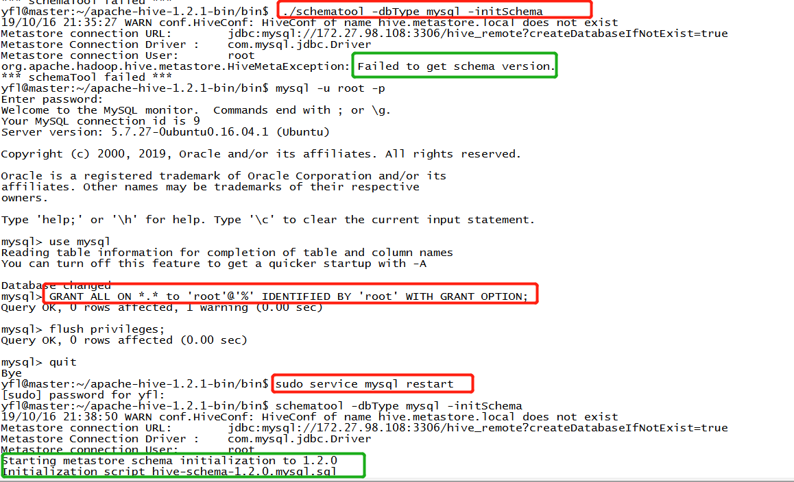 hive安装Failed to get schema version报错-CSDN博客
