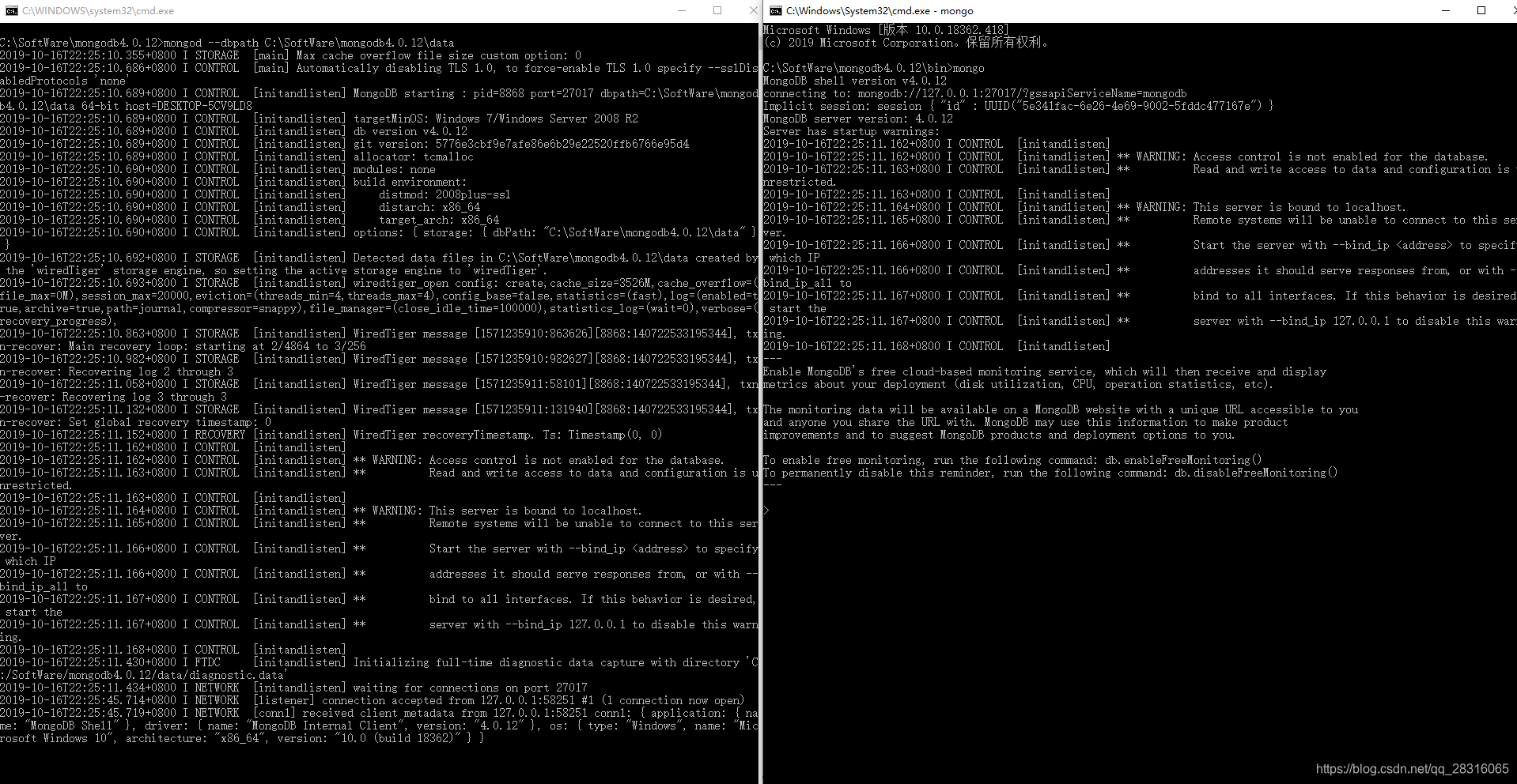 Mongodb学习【一】mongodb免安装版配置启动及简单crud操作 Cc Chen的博客 Csdn博客