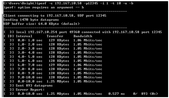 网络性能测试工具iperf详细使用图文教程_iperf udp buffer size: 1.91 mbyte (warning ...