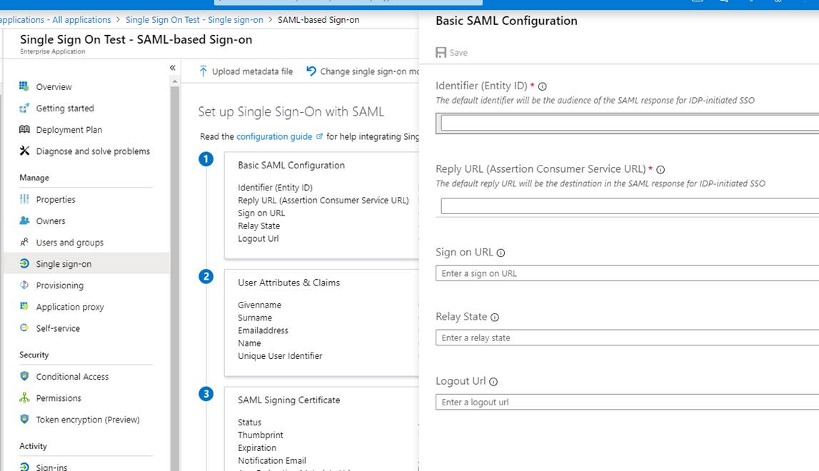 在Azure上使用SAML方式配置单点登录 SSO_azure sso-CSDN博客
