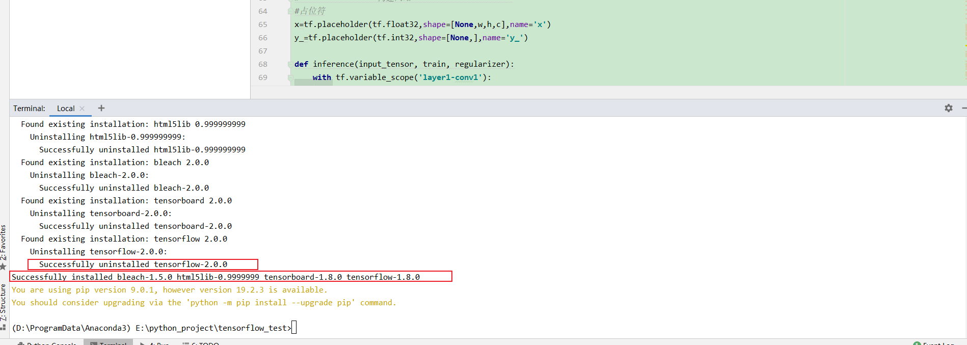 tensorflow不同版本安装与升级/降级_怎么把tensorflow从2.0降到1.15-CSDN博客
