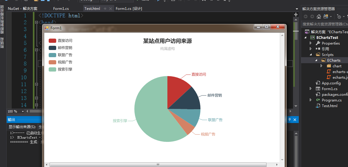 C中使用echarts——winform程序静态页面c Echarts Csdn博客 