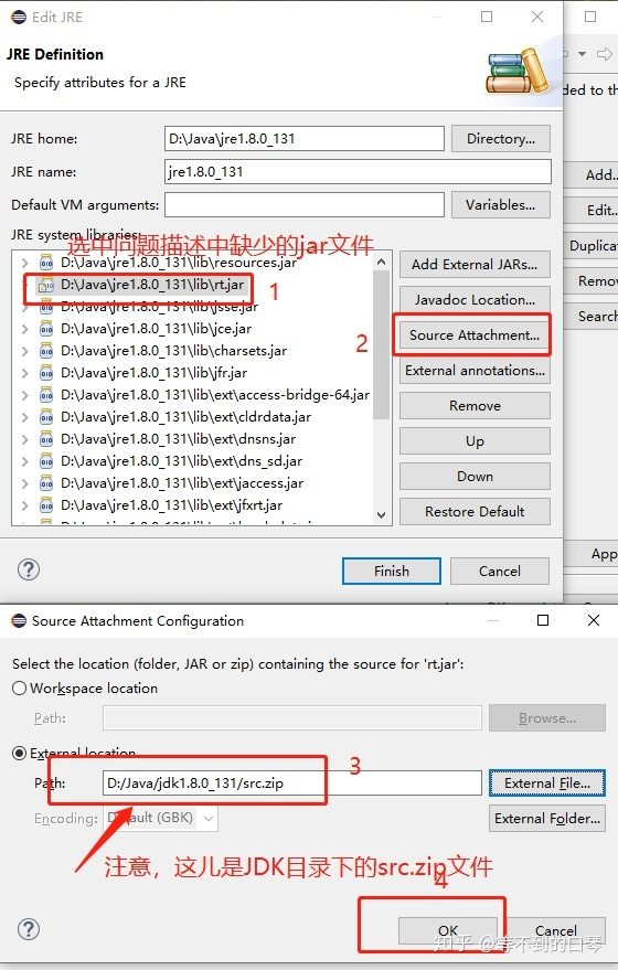 eclipse异常：The sourse attachment dose not contain.._the source attachment does not contain the ...