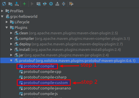 gRPC相互通信实例_compile 和compile custom-CSDN博客