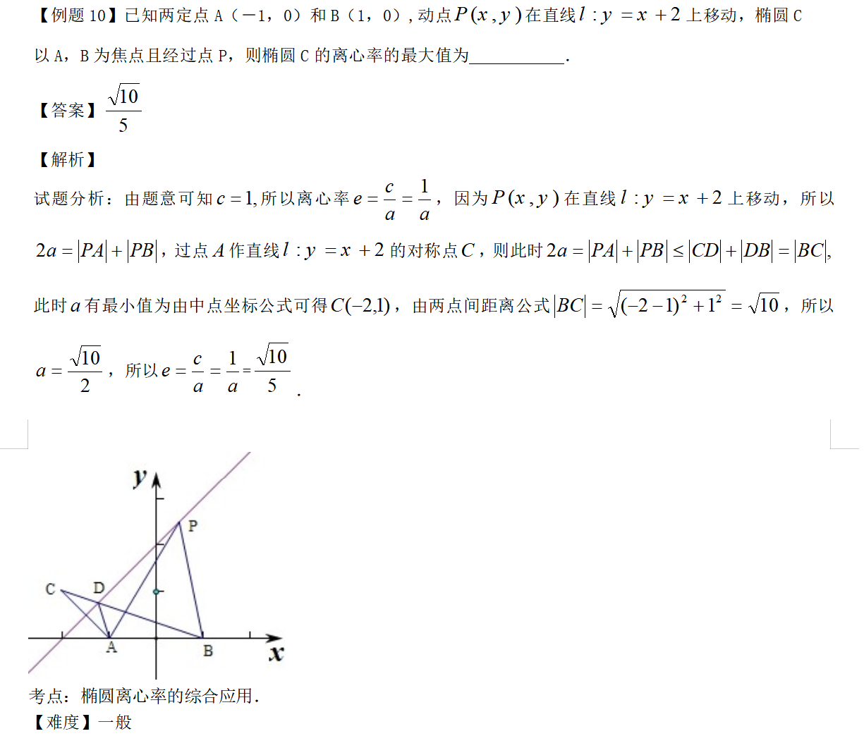 高考数学，离心率的求值范围常用的方法。（名师总结）yugedang的博客 Csdn博客 