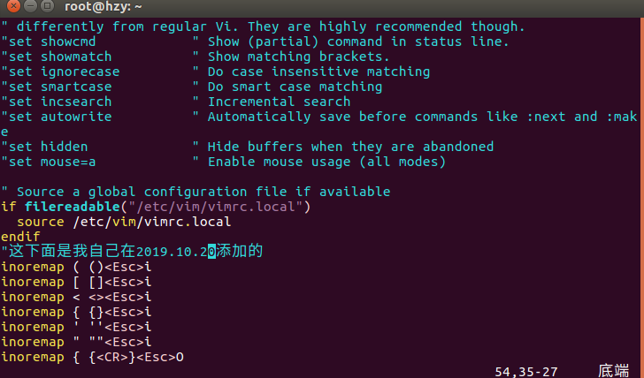 vim中括号自动补全_vim输入括号后出来esc i-CSDN博客