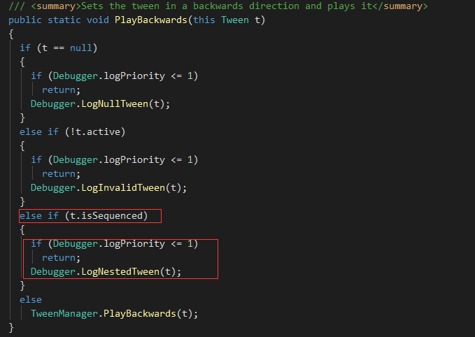 Sequence pit in DOTween-using Backward is invalid - Programmer Sought