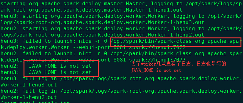Spark启动集群——javahome Is Not Set乔治大哥的博客 Csdn博客 