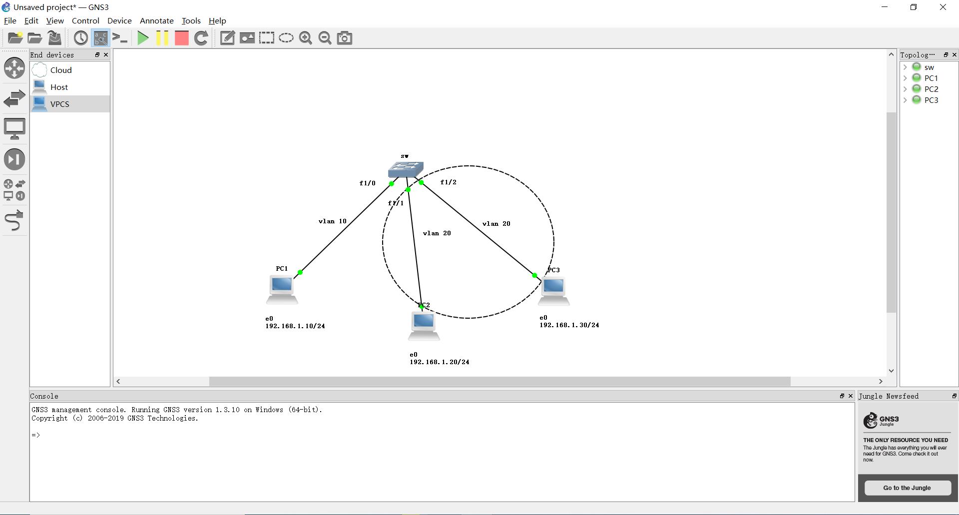 GNS3实验：VLAN基础-CSDN博客