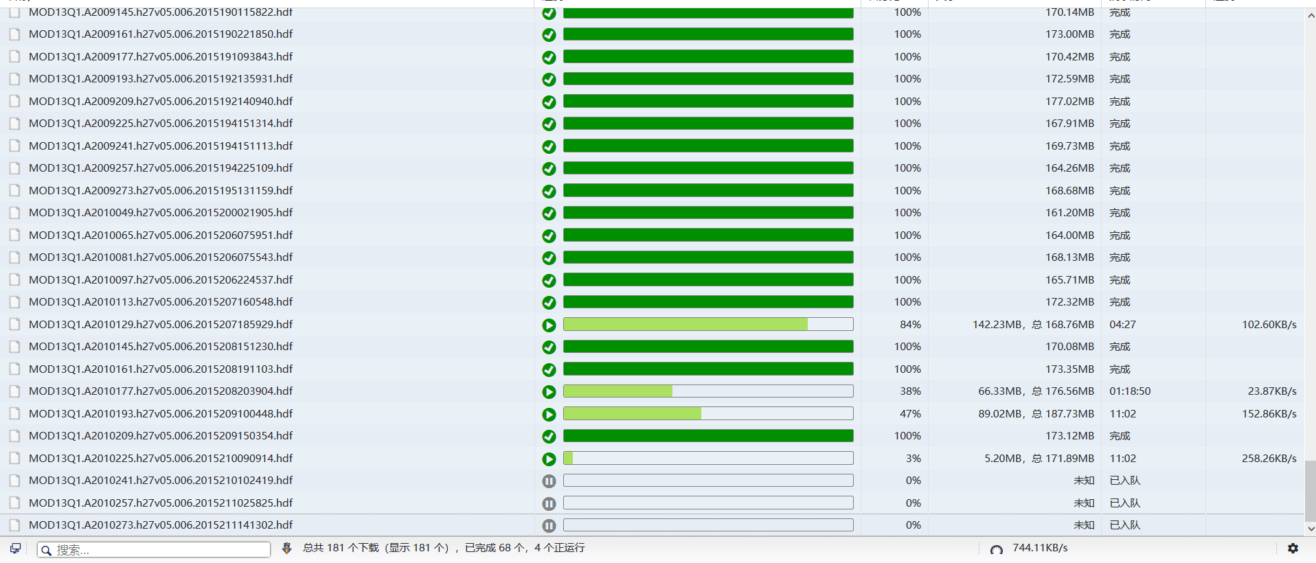 关于批量下载MODIS数据的坑_downthemall一直报错为什么-CSDN博客
