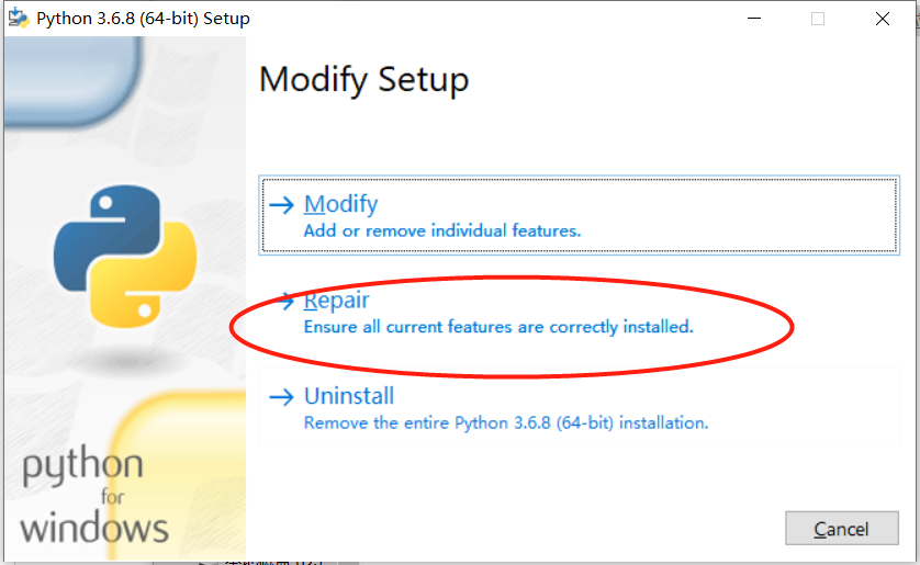 使用pip命令命令提示：Fatal error in launcher: Unable to create process using ...