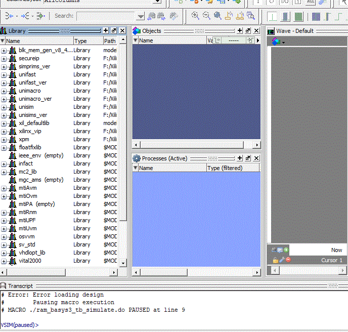 Vivado：ram Ip核调用实例学习 调用modelsim仿真时报错 [common 17 180] Spawn Failed No Error Csdn博客