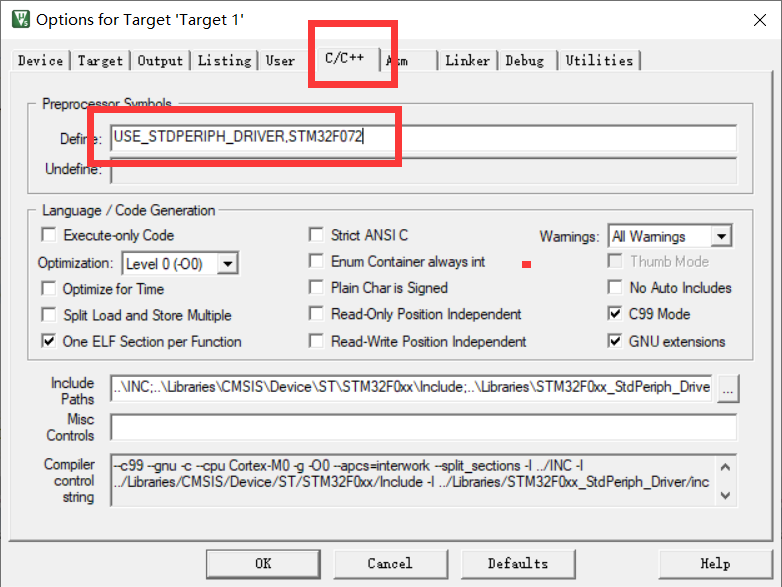 图文详解STM32F0xx基于标准库新建工程_stm32f0系列标准库程序-CSDN博客