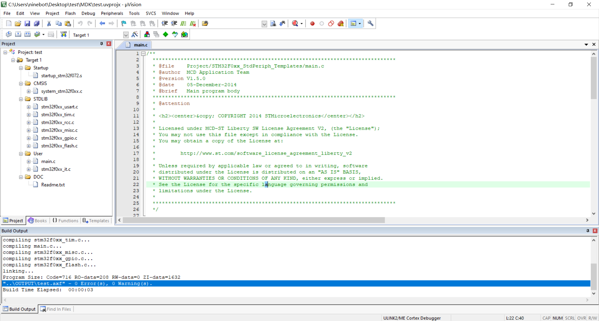 图文详解STM32F0xx基于标准库新建工程_stm32f0系列标准库程序-CSDN博客