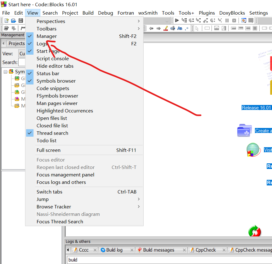 codeblocks问题之log框消失，恢复默认也不行的问题_codeblocks日志不见了怎么弄-CSDN博客