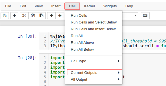 解决jupyter notebook在输出行数太大时出现滚动条滑动窗口 而不一次性显示全部输出_jupyter数据读取行数太多-CSDN博客