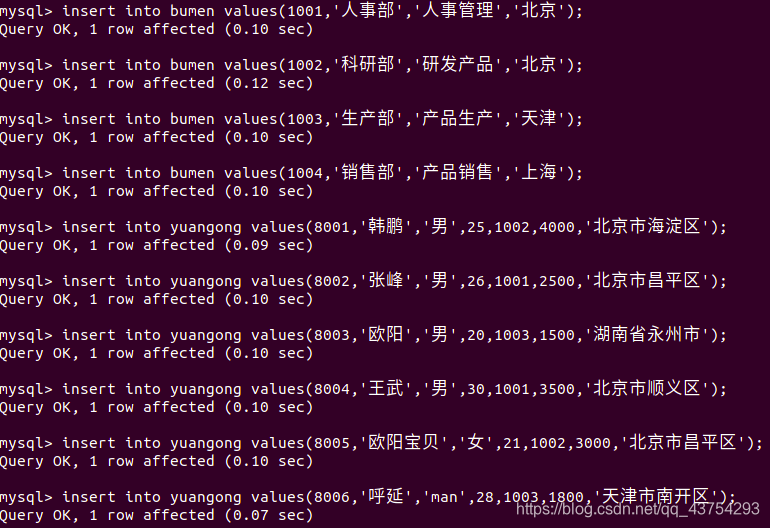 Mysql数据库表数据的查询操作实验查询选修了计算机基础的女生人数并为该列起别名 Csdn博客