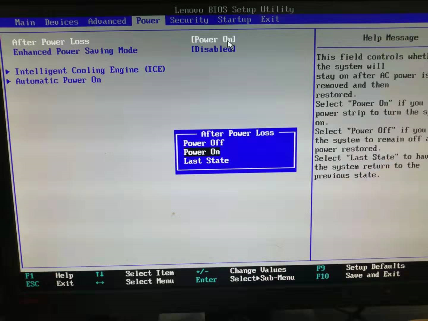 电脑意外断电后，再次来电时自动启动_last power state和power on-CSDN博客