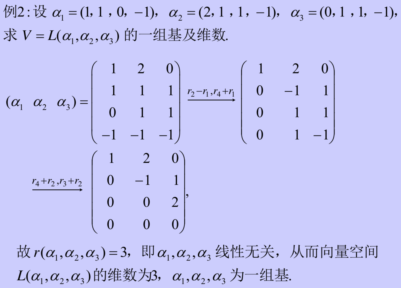 线性代数 4 N维向量 Csdn博客 
