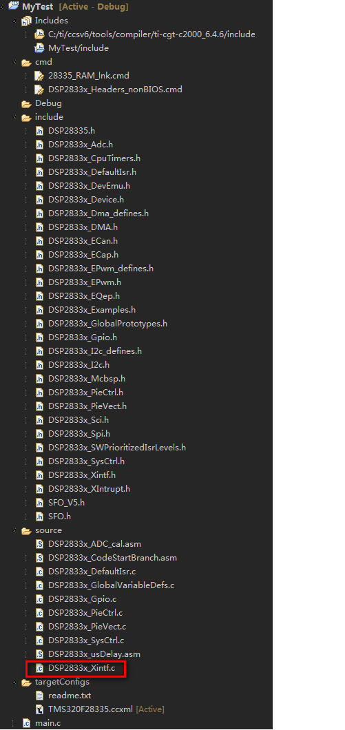 F28335第七篇——新建项目之编程演示_28335 cmd 自定义代码段section-CSDN博客