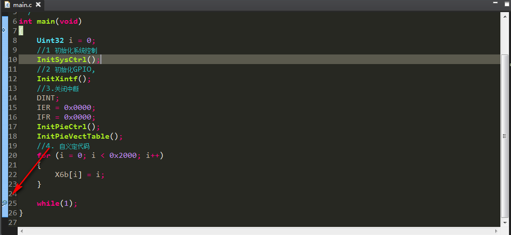 F28335第七篇——新建项目之编程演示_28335 cmd 自定义代码段section-CSDN博客
