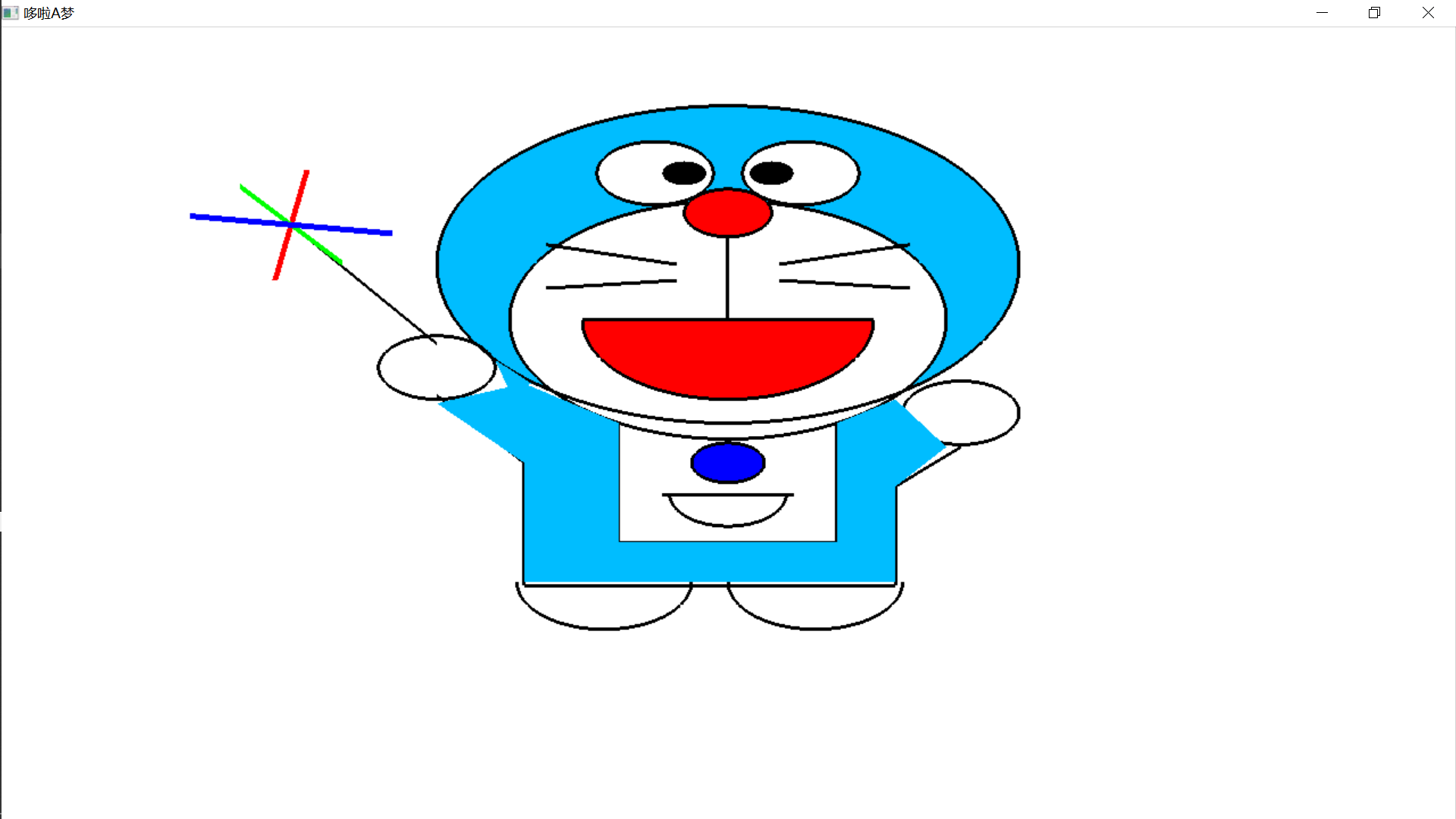 opengl draw cartoon character Doraemon - Programmer Sought