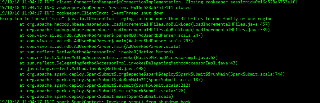 Hbase bulkload数据报 more than 32 hfiles to one family of one region_hbase ...